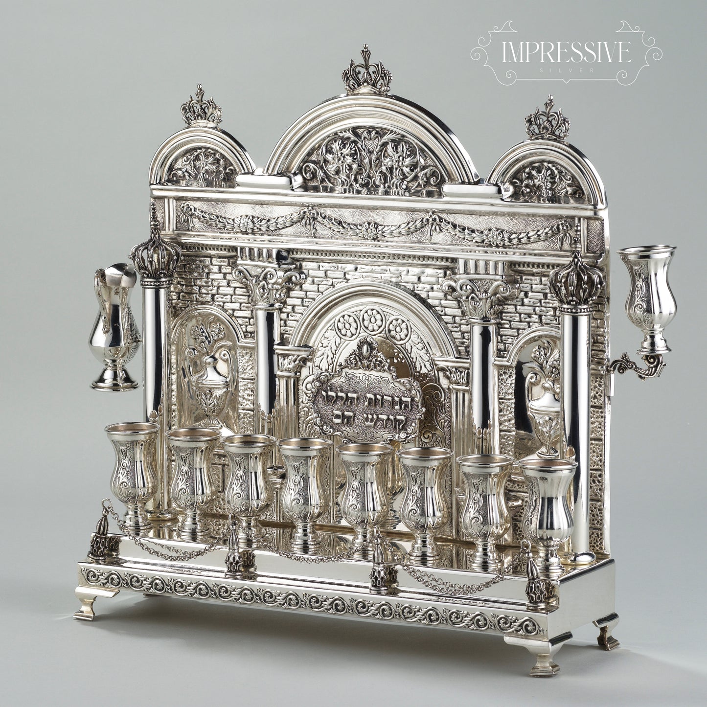 Wall Menorah - WML01 – impressive silver